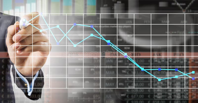 Analyzing sales data stock photo. Image of average, digital - 72335380