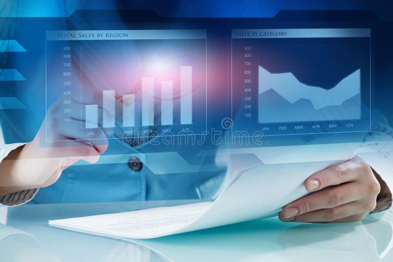 Analyzing statistics data stock image. Image of accountant - 71407923