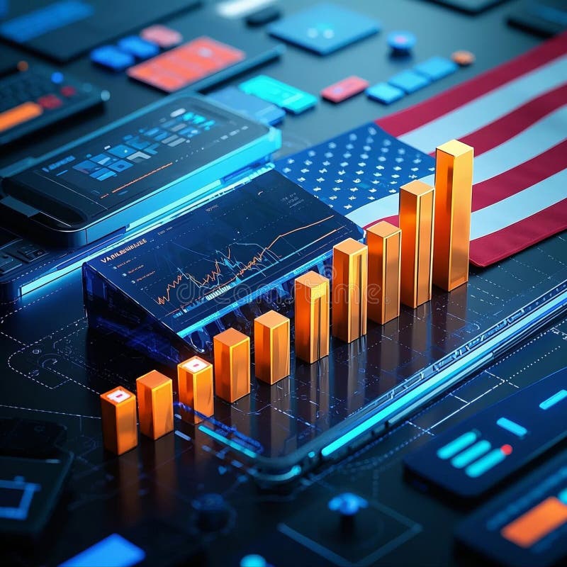 Analyzing Stock Market Data with Mobile Tech and Bar Graph Stock ...