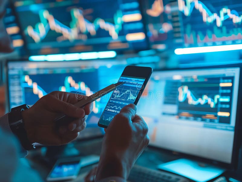 Stock Market Analysis Display Multiple Monitors Stock Photos - Free ...