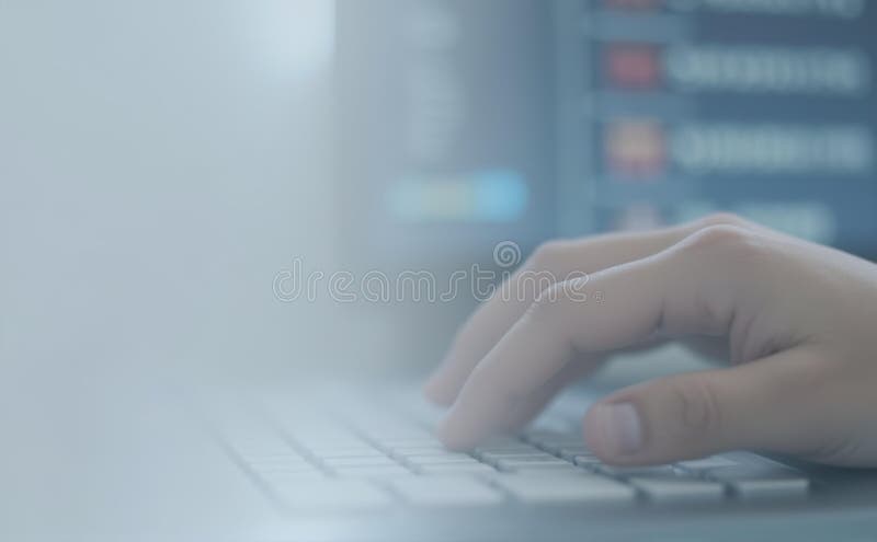 Analyzing User Behavior Through Command Typing On Computer Tools Stock Illustration
