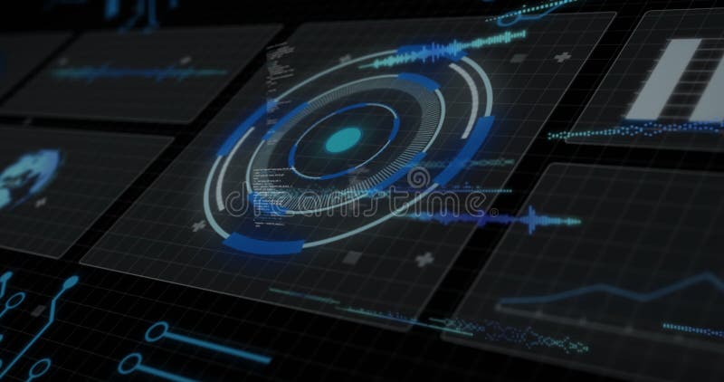 Analyzing and Visualizing Data with Futuristic Animation Over Digital ...