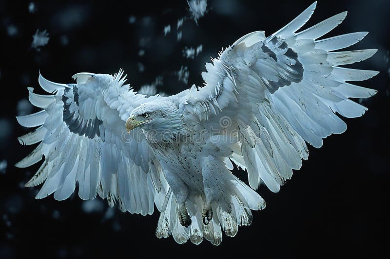 An Anamorph Bald Eagle Flying with a Spatulate, High Quality, High ...