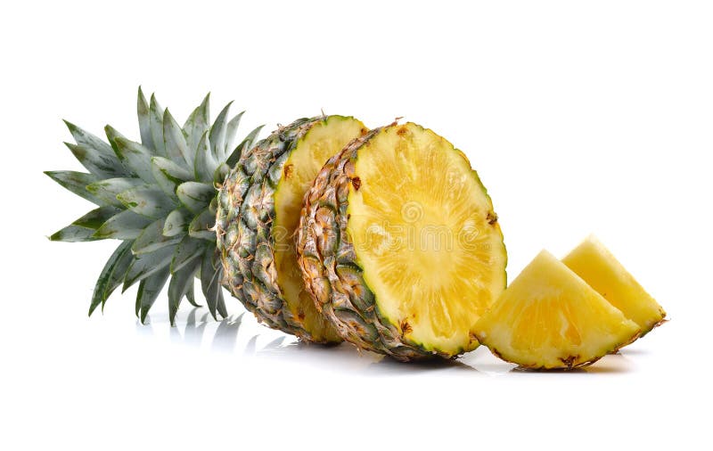 Ananas In Der Weißen Farbe Auf Schwarzen Hintergrund. Stockfoto - Bild ...