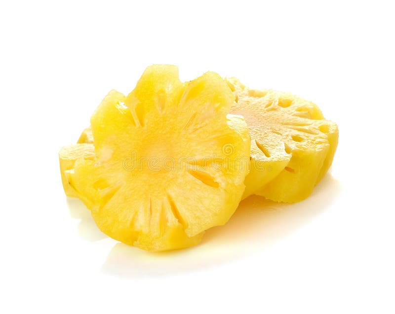 Ananas coupé en tranches image stock. Image du isolement - 8945863