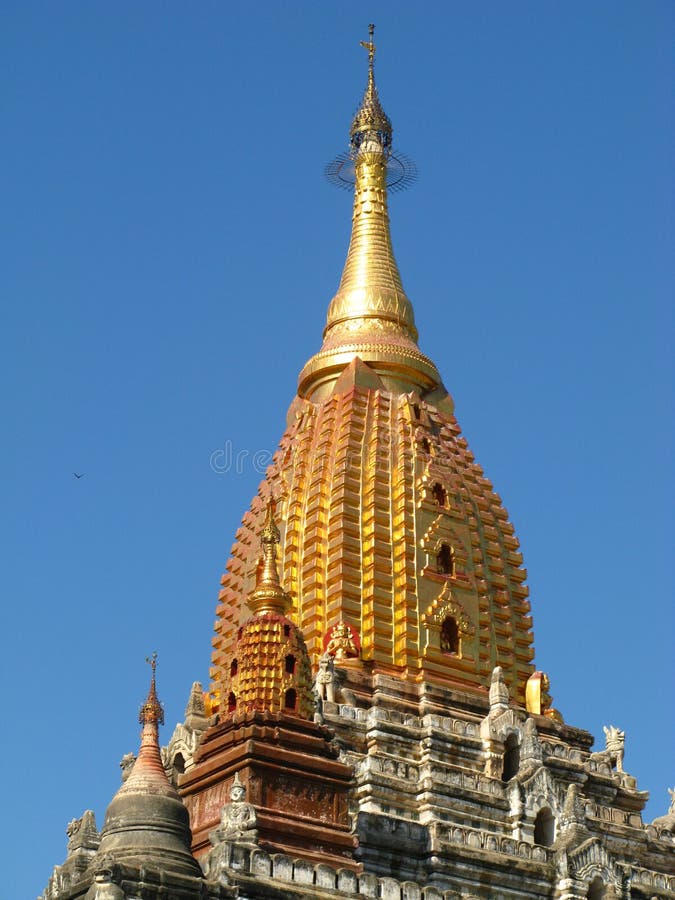 Ananda Temple in Bagan, Myanmar Stock Photo - Image of asia, sacred ...