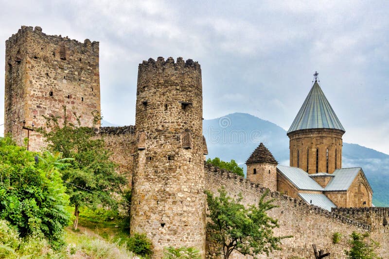 Ananuri stock photo. Image of mother, castle, ananuri - 242687372