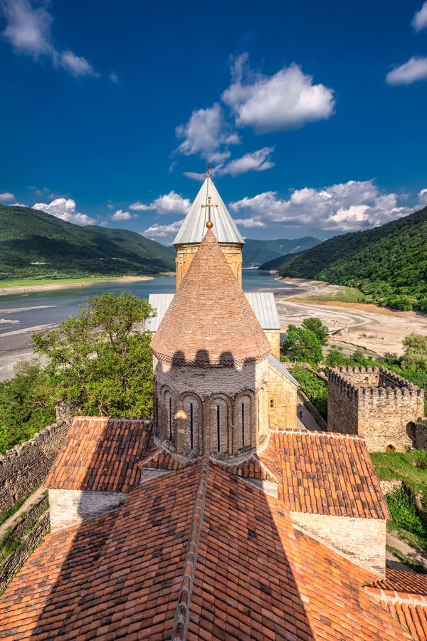 Ananuri castle complex stock photo. Image of lake, fortress - 96415786