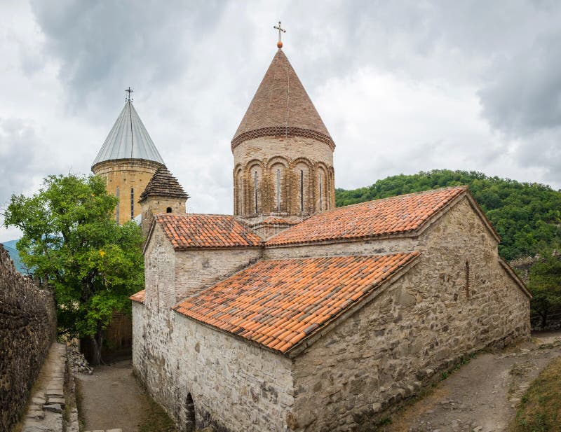 Ananuri castle, Georgia stock image. Image of sightseeing - 81690981