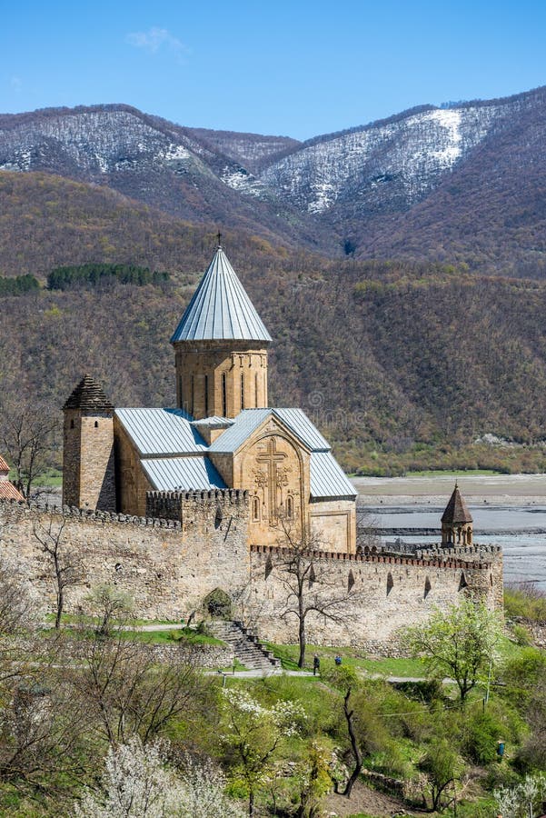 Ananuri Castle stock image. Image of caucasus, landmark - 54999219