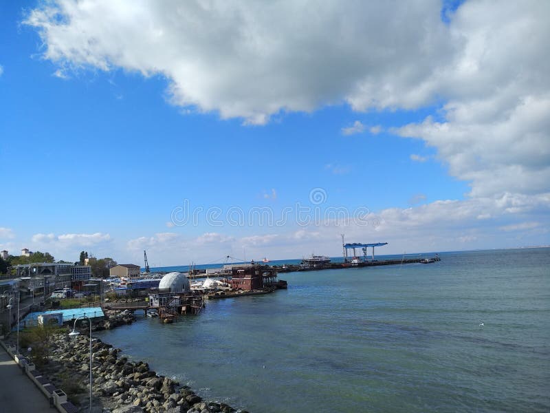 Anapa stock photo. Image of beauty, coast, clouds, recreation - 105328538