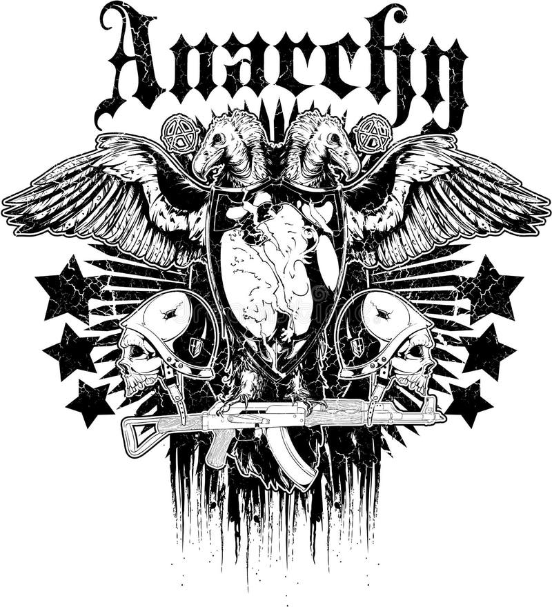 Anarchia illustrazione vettoriale. Illustrazione di esercito - 30775954