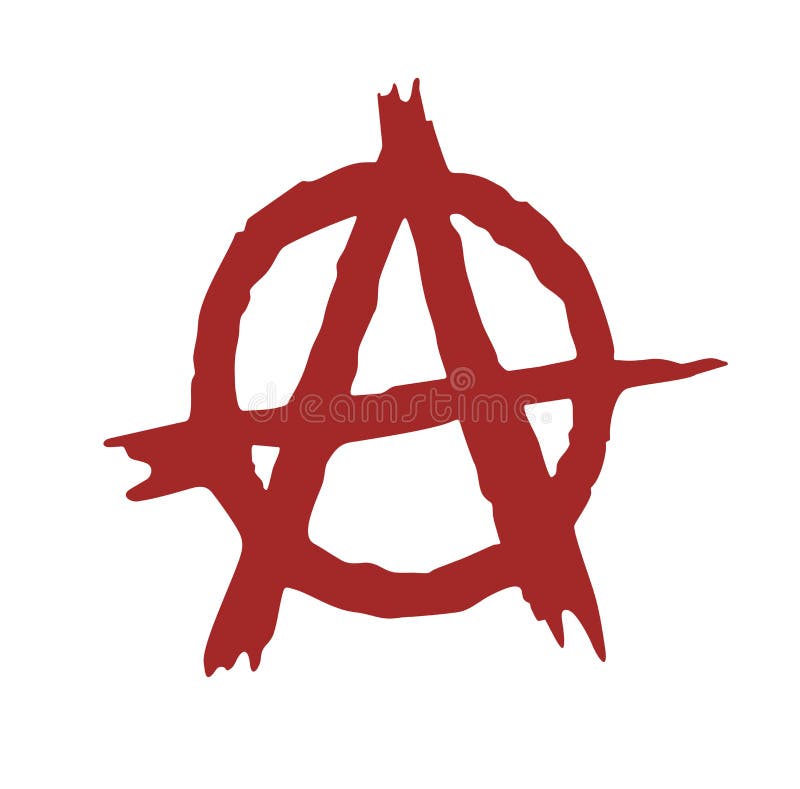 Symbole d'anarchie illustration de vecteur. Illustration du conception ...