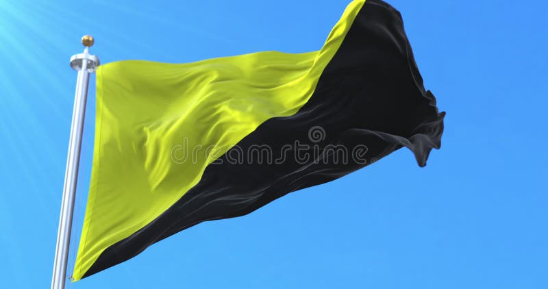 Anarcho Capitalism Flag. Loop Stock Footage - Video of icon, capitalist ...