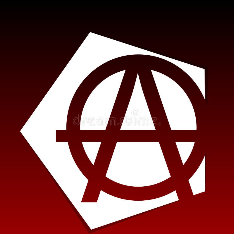 Anarchy Symbol stock vector. Illustration of icon, liberty - 42401022