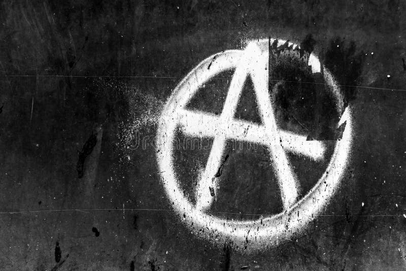 Anarchy symbol stock image. Image of concepts, concrete - 242792923