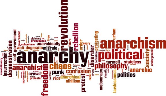 Anarchy word cloud stock vector. Illustration of demonstration - 141035496