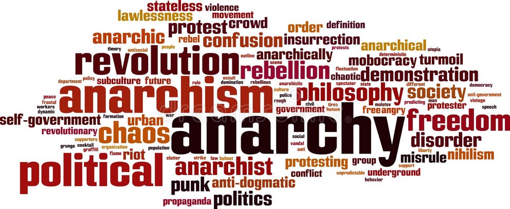 Anarchy word cloud stock vector. Illustration of conflict - 223469912