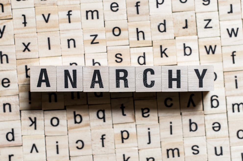 Anarchy word concept stock photo. Image of mutinity - 156294674