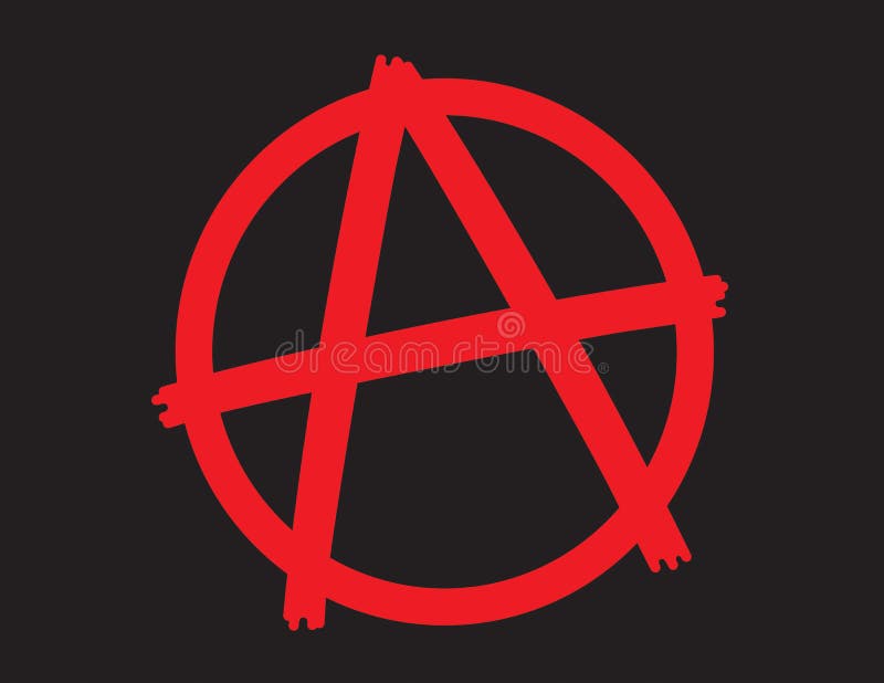 Anarkisymbolsymbol vektor illustrationer. Illustration av element ...