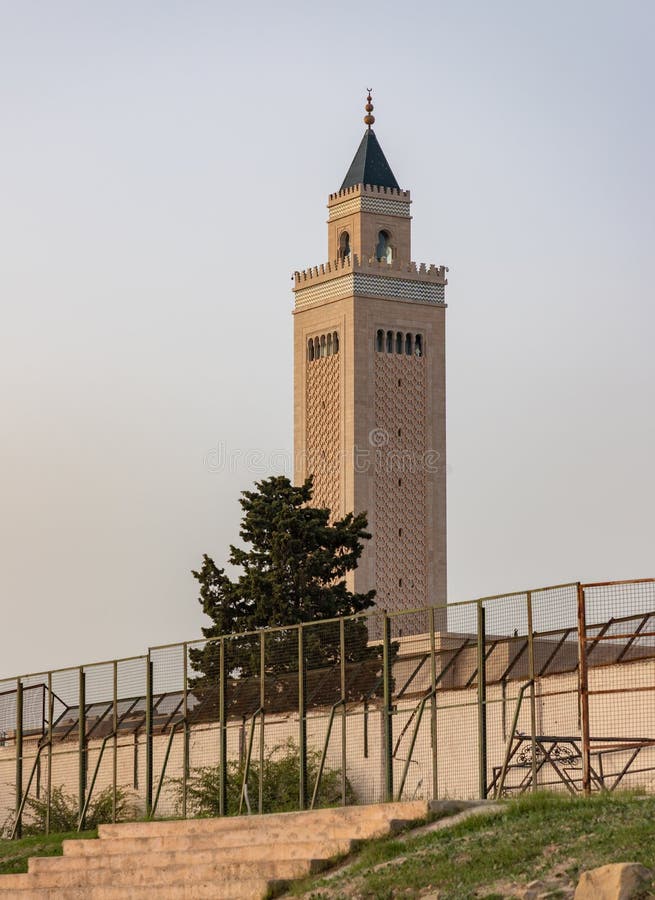 Anas Ibn Malek Mosque stock image. Image of grass, mosque - 386902693