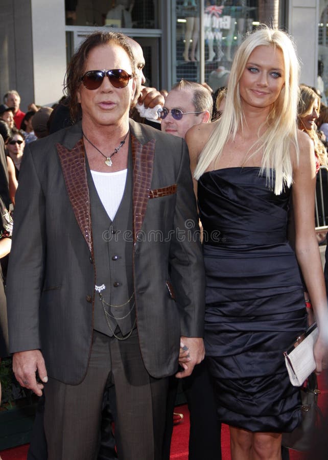 Anastassija Makarenko Y Mickey Rourke Imagen de archivo editorial ...