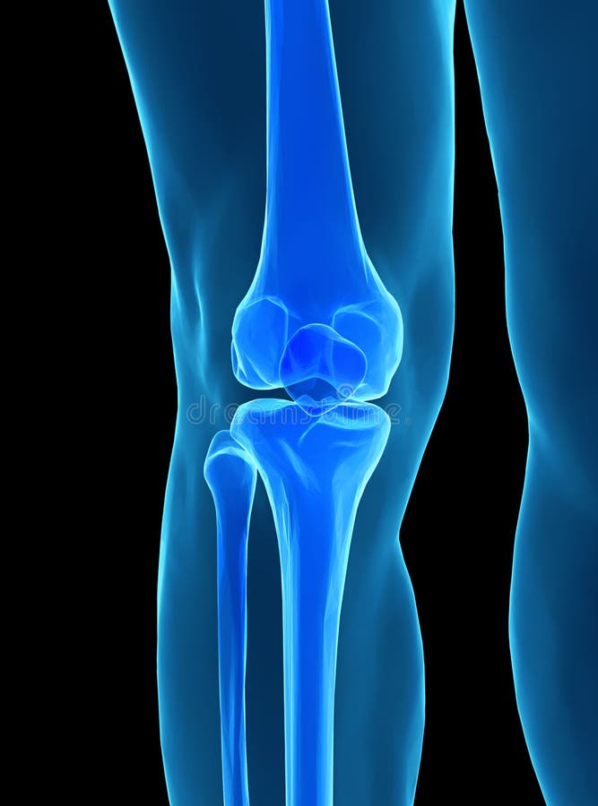 Anatomia do joelho humano ilustração stock. Ilustração de joelho - 46056770