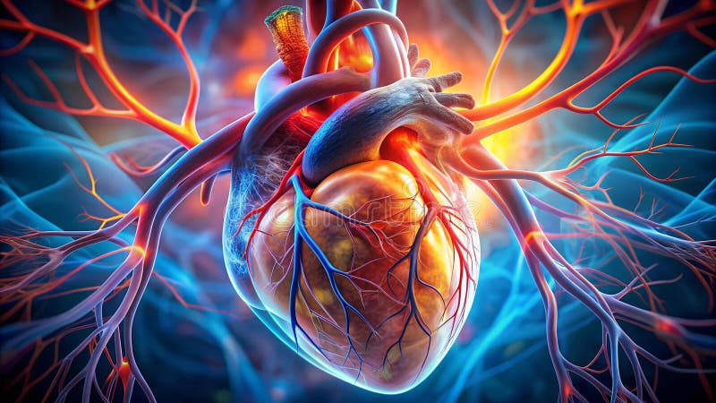 An Anatomical Animation of the Human Heart, Showcasing Its Rhythmic ...