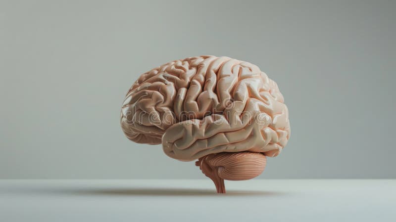 The Anatomical Brain Model.AI Generated Image Stock Image - Image of ...