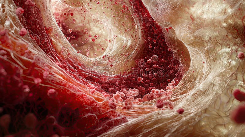Anatomical Cross-Section of the Human Microcirculation System Stock ...