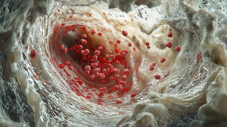 Anatomical Cross-Section of the Human Microcirculation System Stock ...
