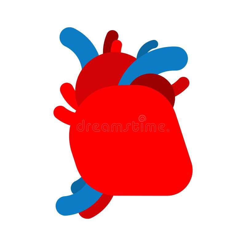 Anatomical Heart Pixel Art. 8 Bit Internal Organ Vector Illustration ...