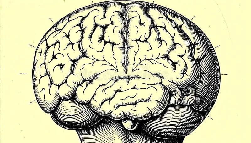 Human Brain Illustration, Anatomical Science Art, Stock Photo ...