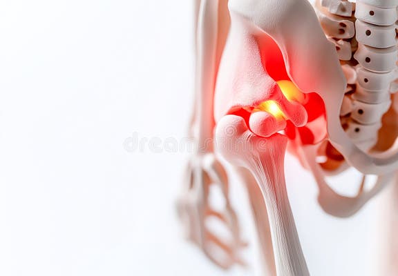 Anatomical Model of Hip Joint Highlighting Joint Structure and Function ...