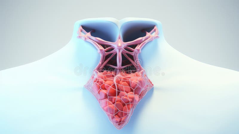 Anatomical Model of the Human Body and Organs. Part of a Human Body ...