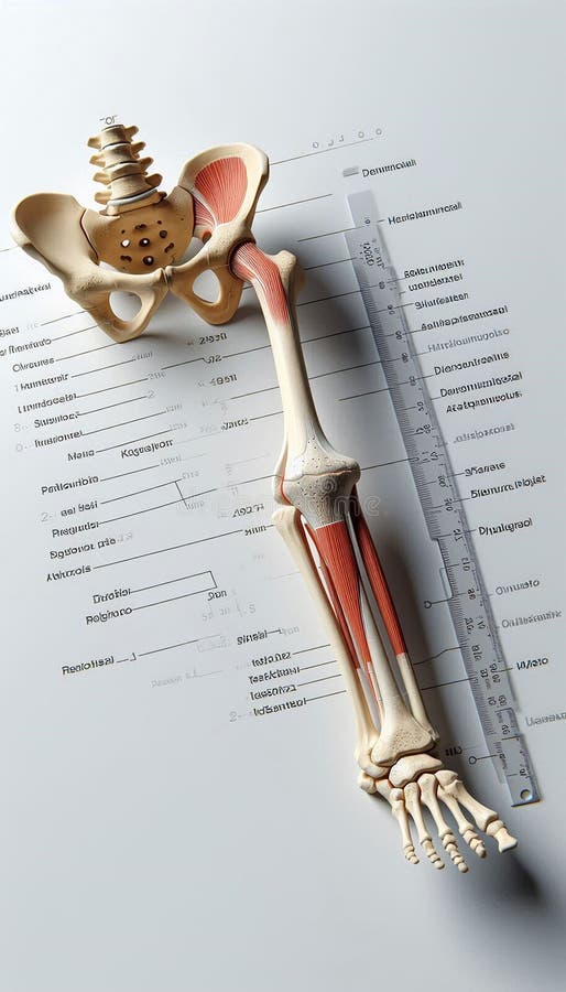 Anatomical Model of Human Bone Structure Stock Illustration ...