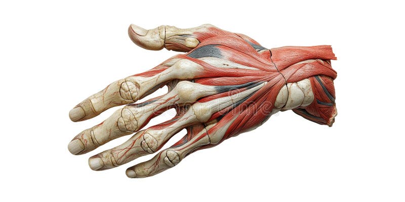 Anatomical Model of Human Hand Muscles and Bones. Educational Tool for ...