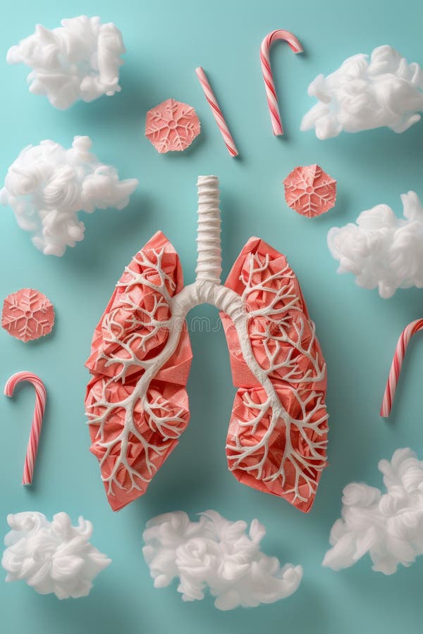 Anatomical Model of Human Lungs with Respiratory System Elements ...