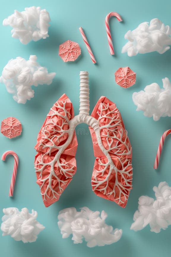 Anatomical Model of Human Lungs with Respiratory System Elements ...