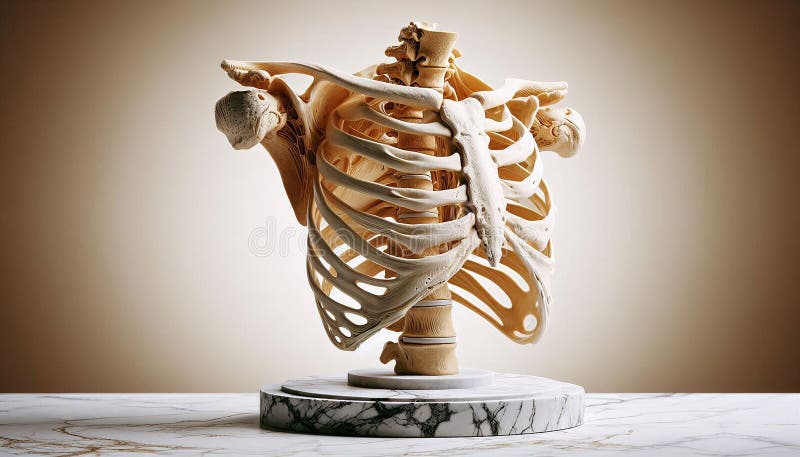 Anatomical Model of Human Skeleton Structure Stock Illustration ...