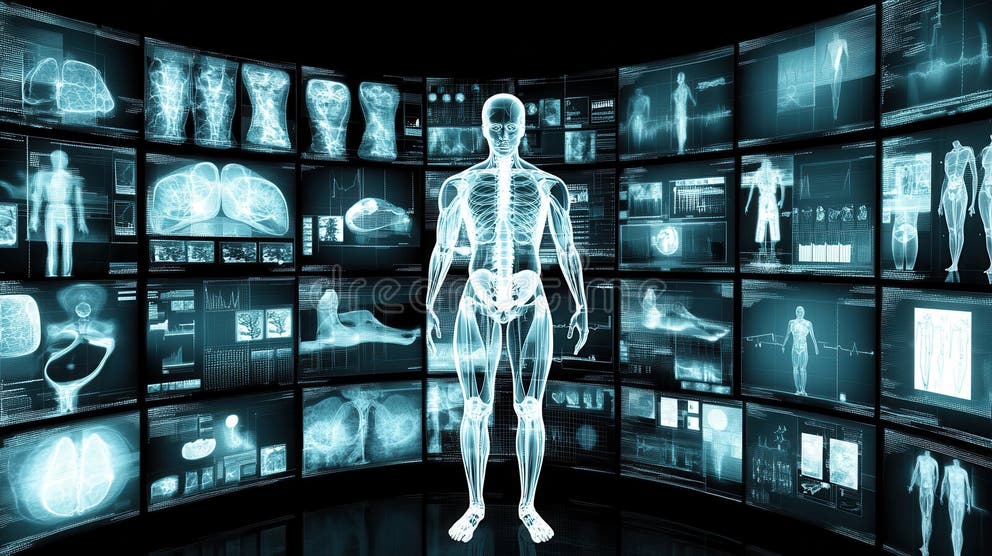 Anatomical X-Ray Vision Digital Human Body Data Visualization in Sci-Fi ...