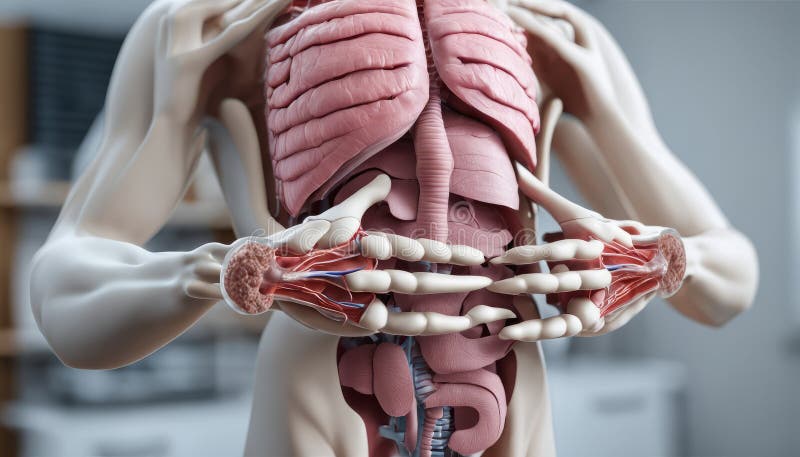 An Anatomical Study of Human Physiology Stock Illustration ...