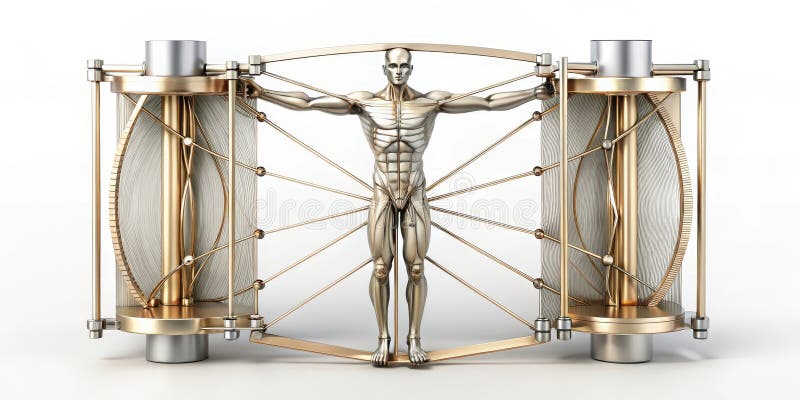 Anatomical Study a Precision Engineered Metallic Human Form within a ...