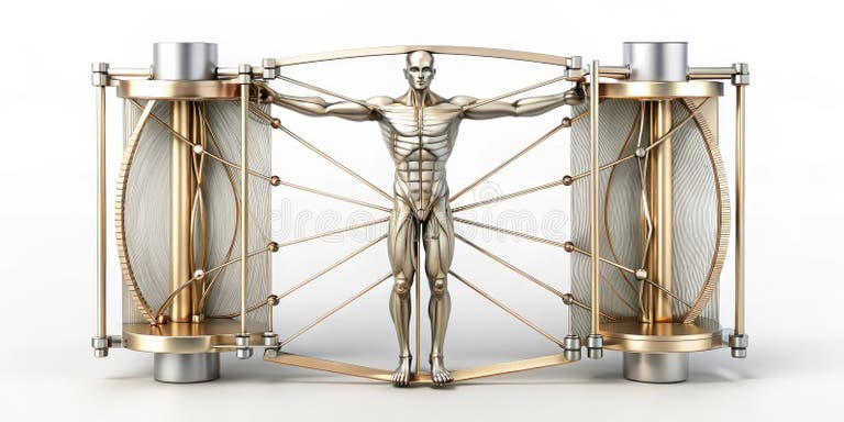 Anatomical Study a Precision Engineered Metallic Human Form within a ...