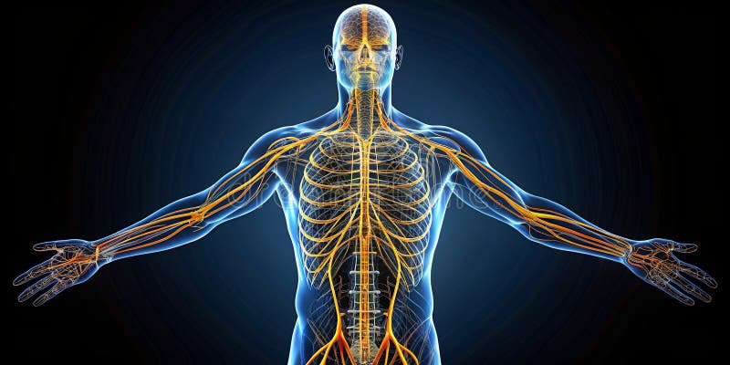 An Anatomical Visualization Showcasing the Beauty of the Nervous System ...