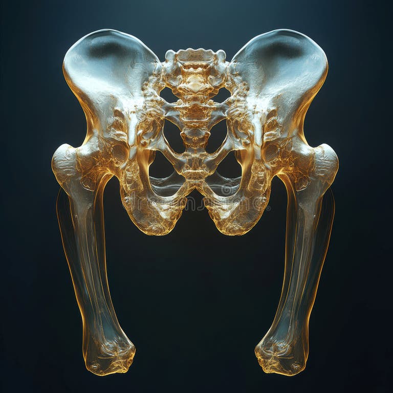 Anatomically Correct Transparent Depiction of Human Hip Bones ...