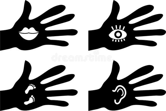 Anatomie maniable illustration stock. Illustration du empreintes - 4414622