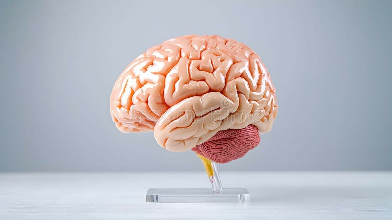 Anatomy of Concussion: 3D Brain Model Visual Representation Stock ...