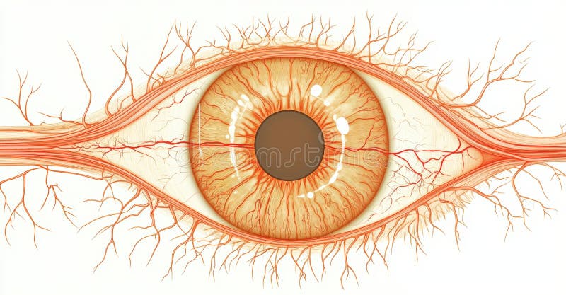 The Anatomy of the Eye is Shown from the Front and Its Inner Structure ...