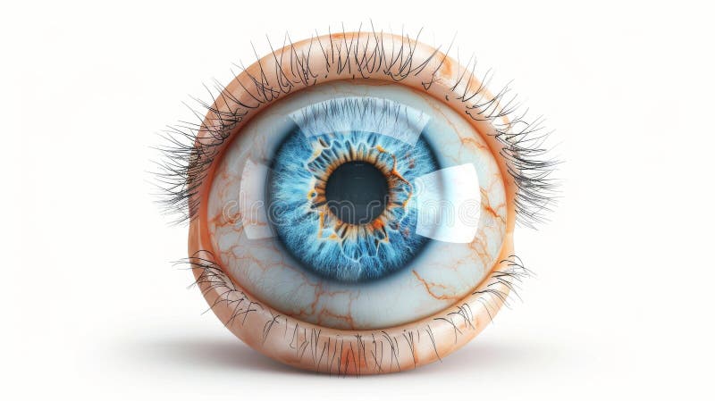 Anatomy of the Human Eye at High Resolution Highlighting the Iris and ...